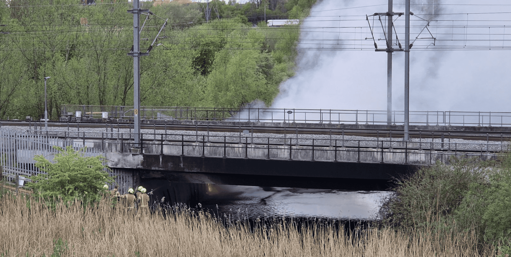 Fire Under Railway Bridge Disrupts Southeastern Services Near Ebbsfleet ...
