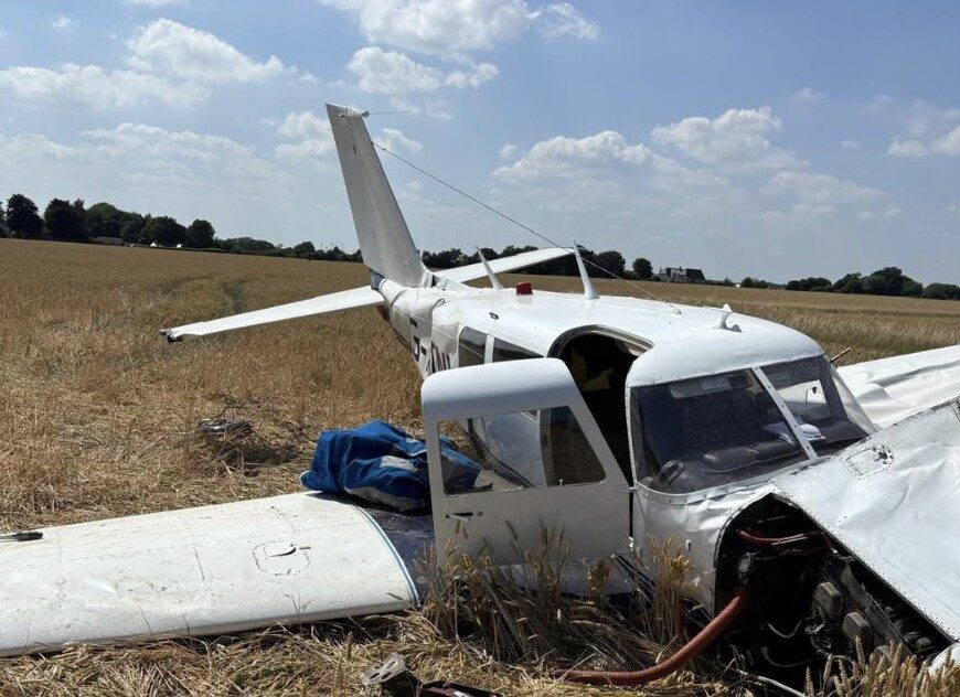 Light Aircraft Crash in Stebbing Prompts Major Emergency Response %sep ...