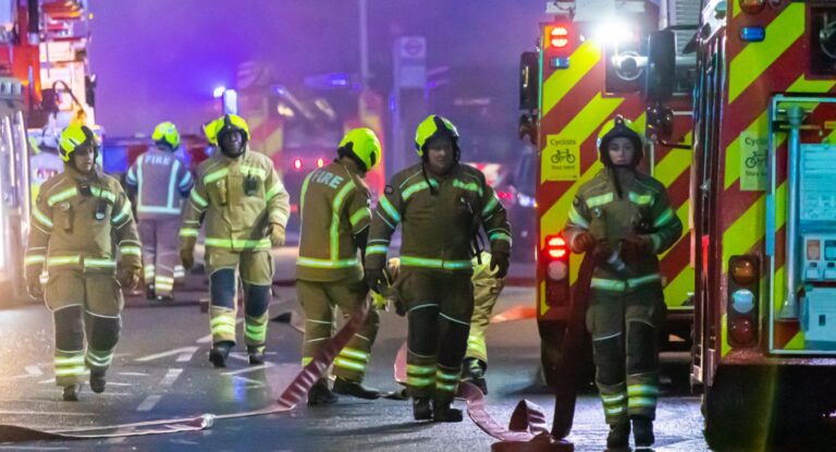 Eight Fire Engines Respond to Major Fire Above the CEX Store in East ...
